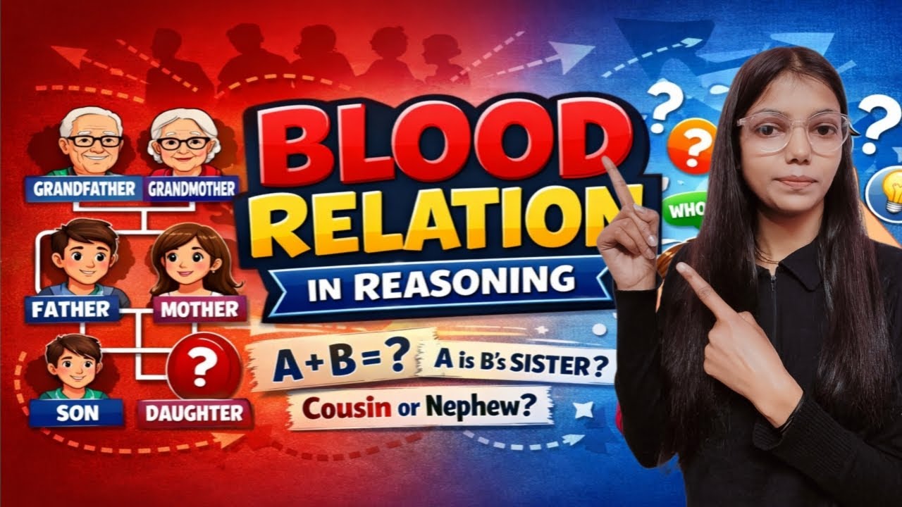 Blood Relation || Reasoning|| concept+ Trick with questions practice ...