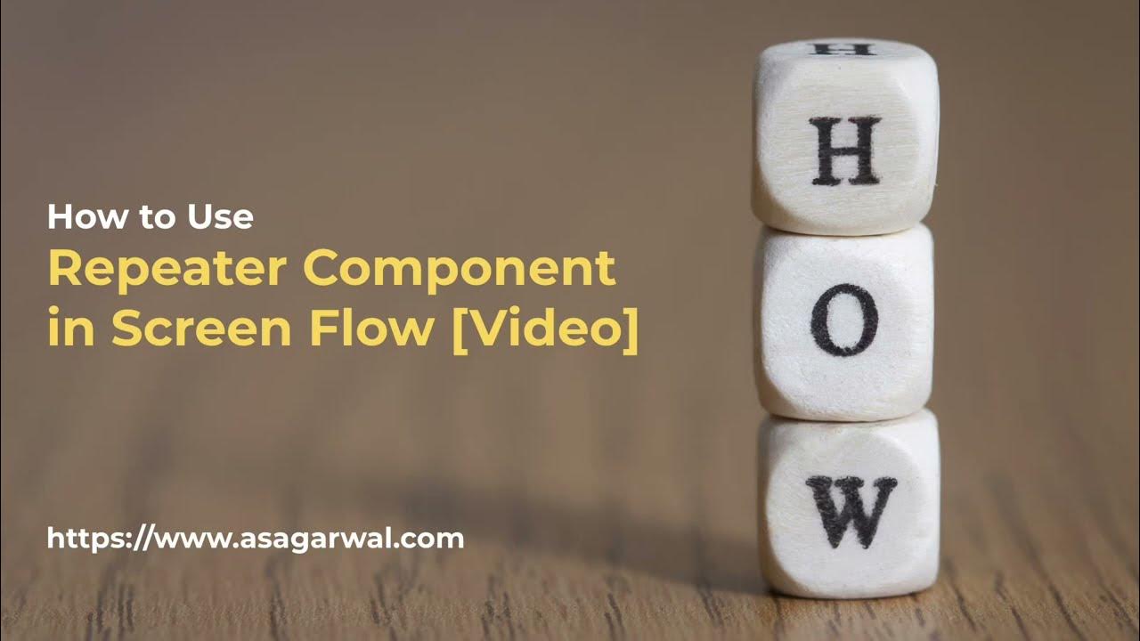 How to Use Repeater Component in Screen Flow - YouTube