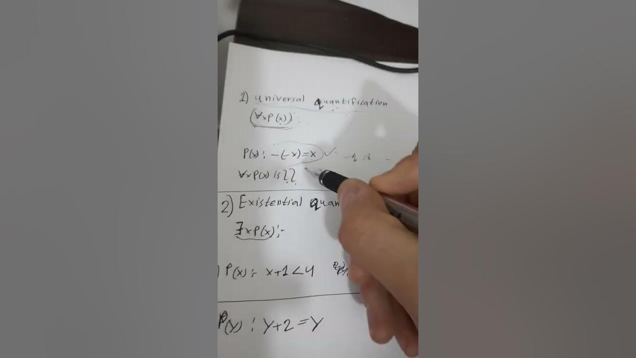 شرح دسكريت universal quantification and existential quantification الشابتر الثاني - YouTube