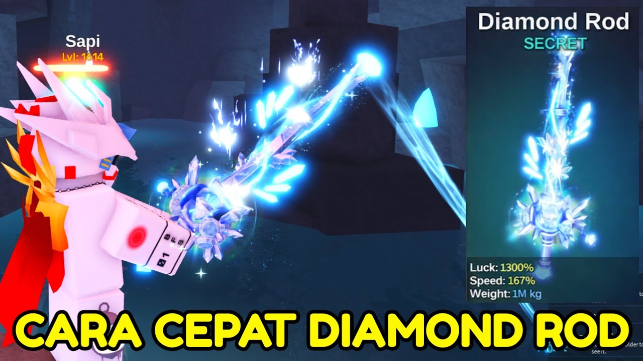 CARA CEPAT MENDAPATKAN DIAMOND ROD DAN MANCING SECRET DI FISH IT ROBLOX ...