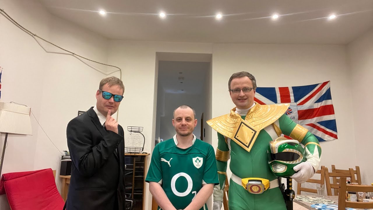 Power rangers men in black and Irish potato 🥔 - YouTube
