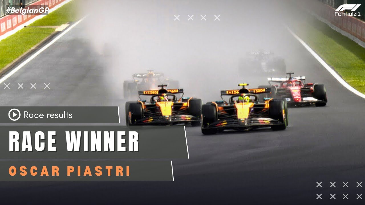 FORMULA 1 | Race Results : Belgian Grand Prix 2025 - YouTube