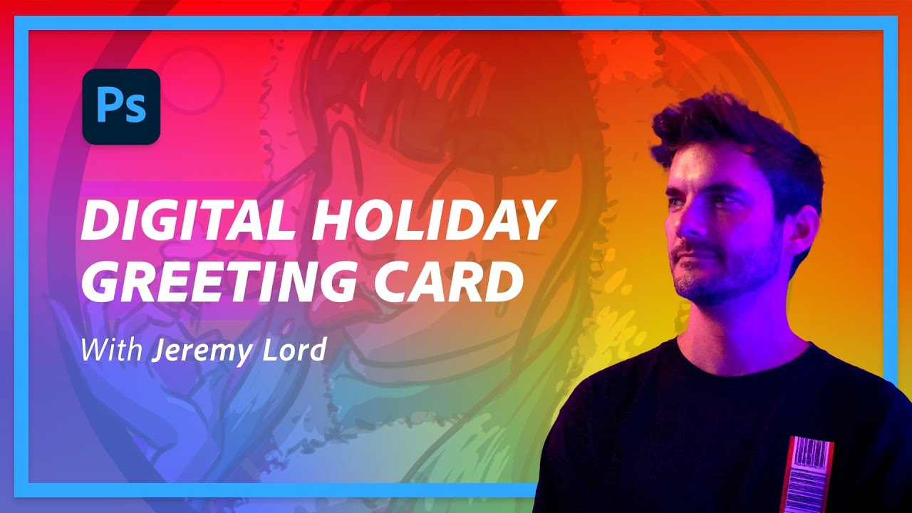 Create a Digital Holiday Gift Card in Photoshop - YouTube
