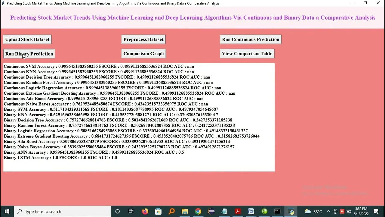 PREDICTING STOCK MARKET TRENDS USING MACHINE LEARNING AND DEEP LEARNING ...