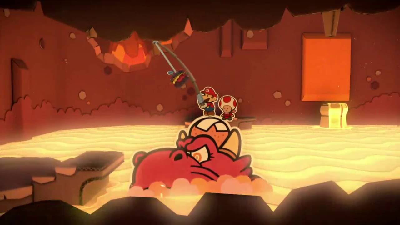 Paper Mario: Color Splash Wii U Pt 32 Redpepper Volcano & Redpepper ...