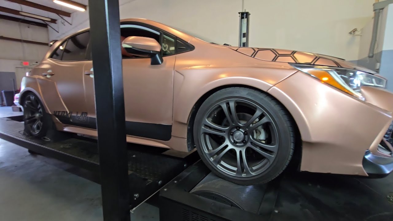Widebody Corolla Hatchback Racing Intake Dyno Run! - YouTube