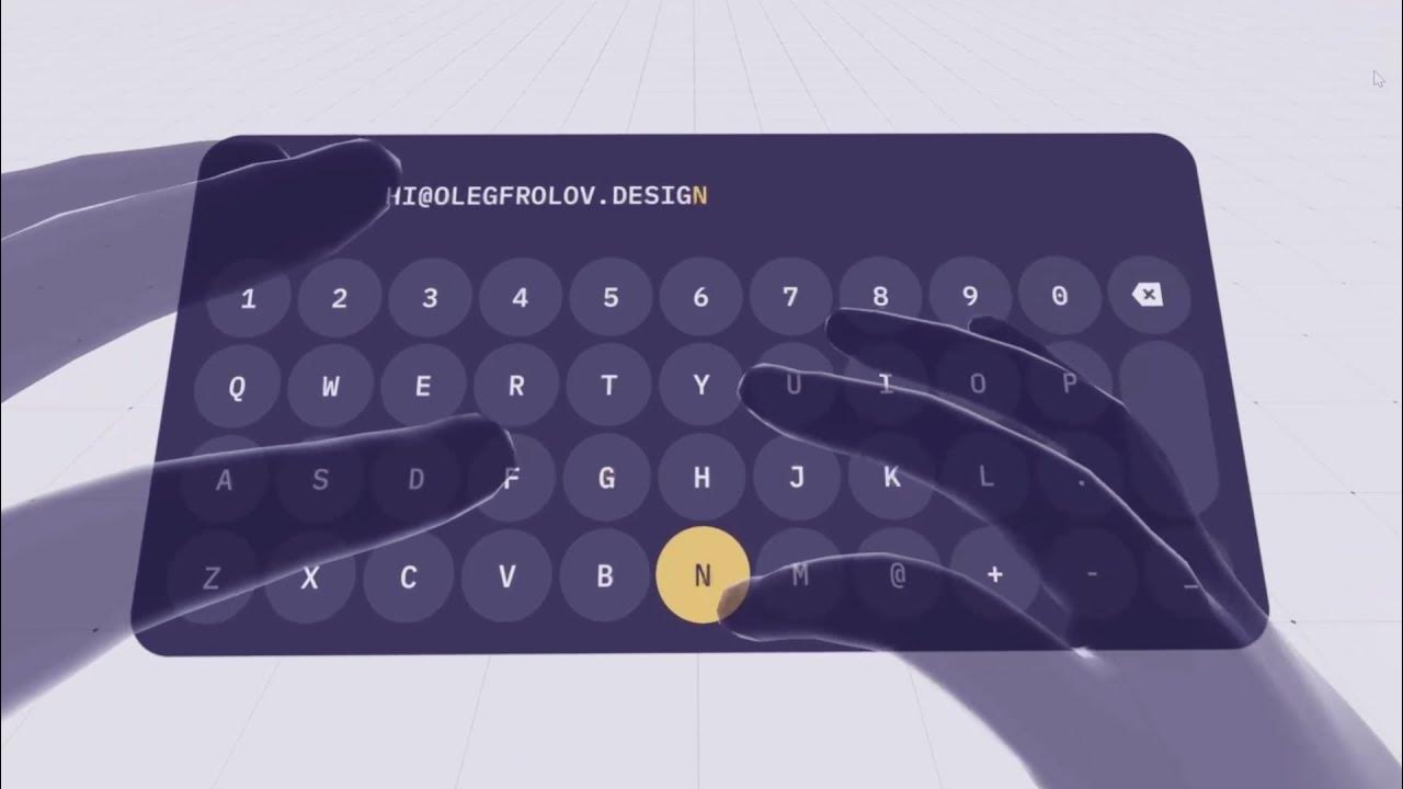 XR Demo keyboard [Touch Interaction] - YouTube