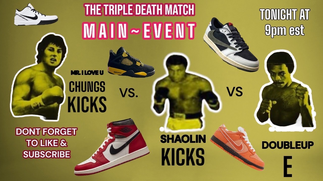 SUNDAY NIGHT SNEAKER GANG SNEAKER BATTLE TRIPLE DEATH MATCH - YouTube