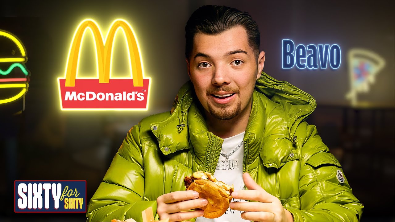 Beavo Doesn't Chew $60 of McDonald’s | 60For60 - YouTube