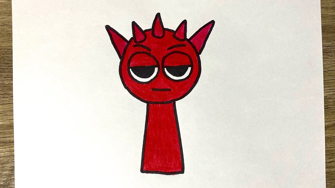 Drawing Red Raddy Incredibox Sprunki - Dibujo de red raddy incredibox ...