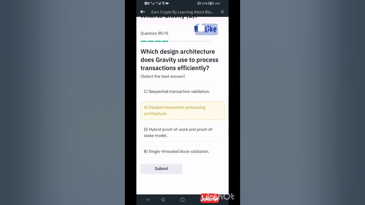 Binance Learn and Earn Gravity (G) Quiz Answers Today | Earn 27 G Tokens. Binance Academy New ...