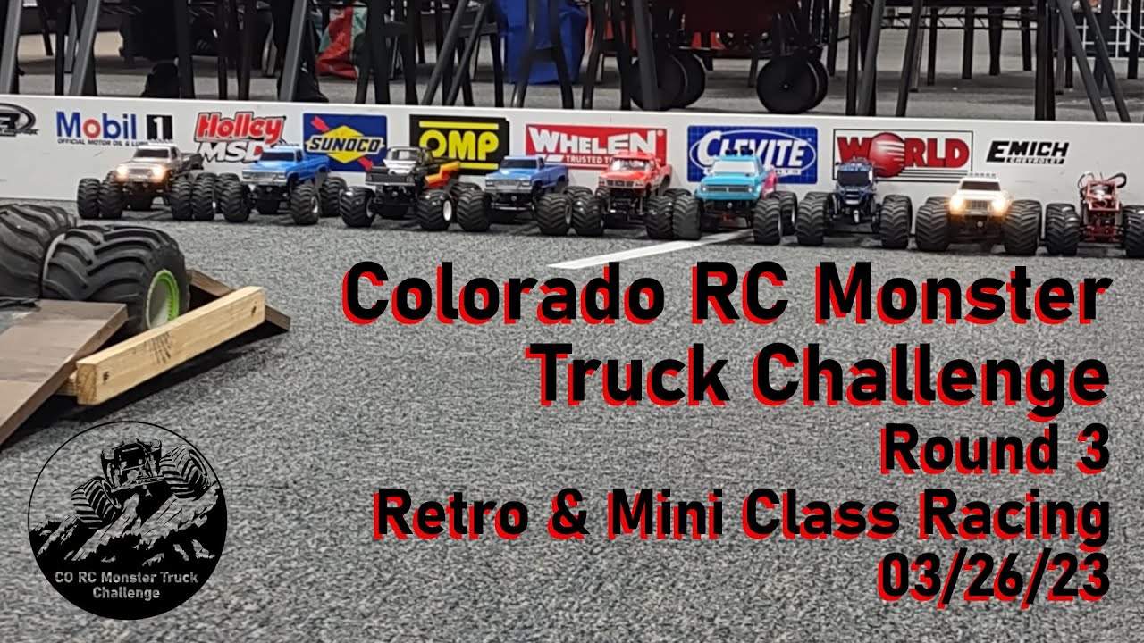 S3E21- Retro & Mini Class Racing- Round 3- Colorado RC Monster Truck ...