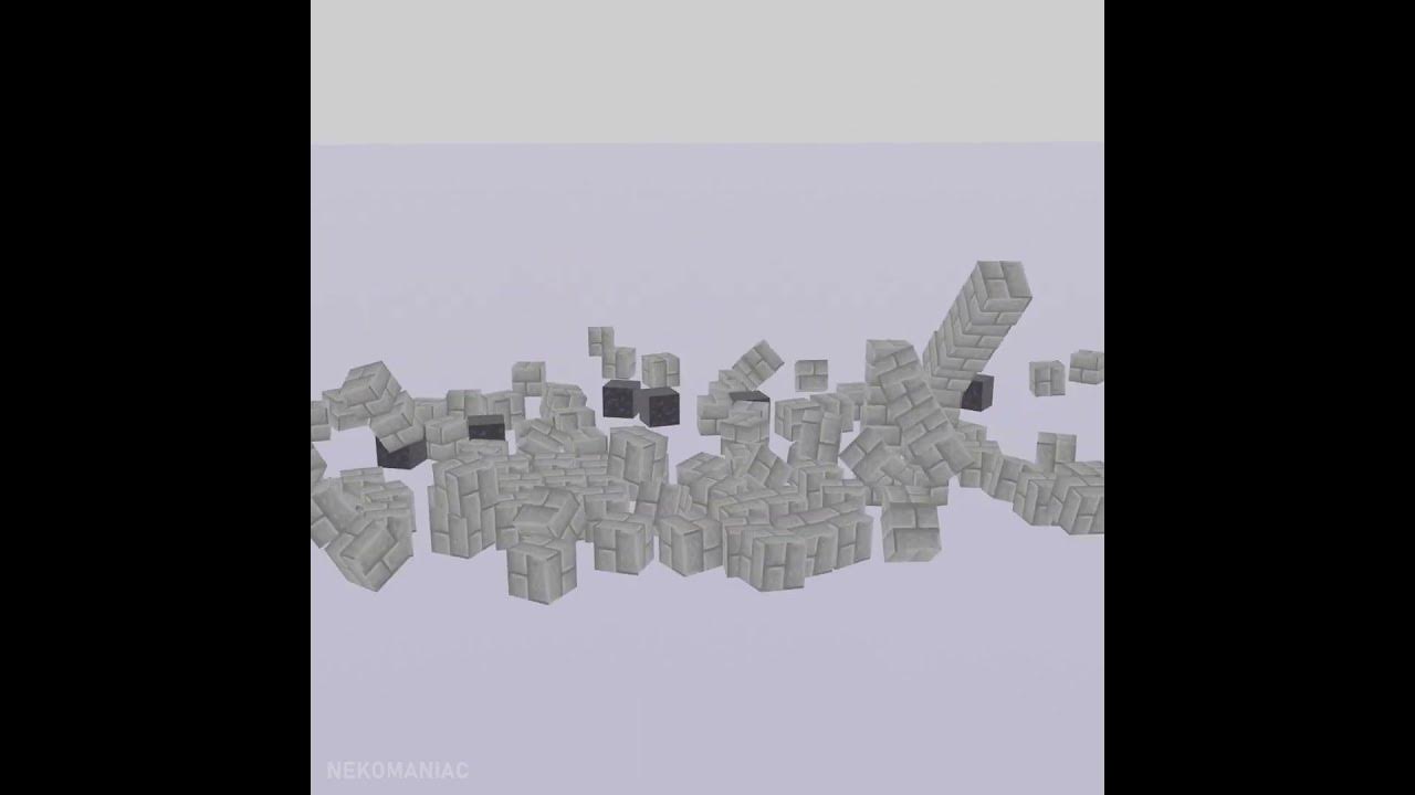 Minecraft Blender Physics #1 - Block Collision - YouTube