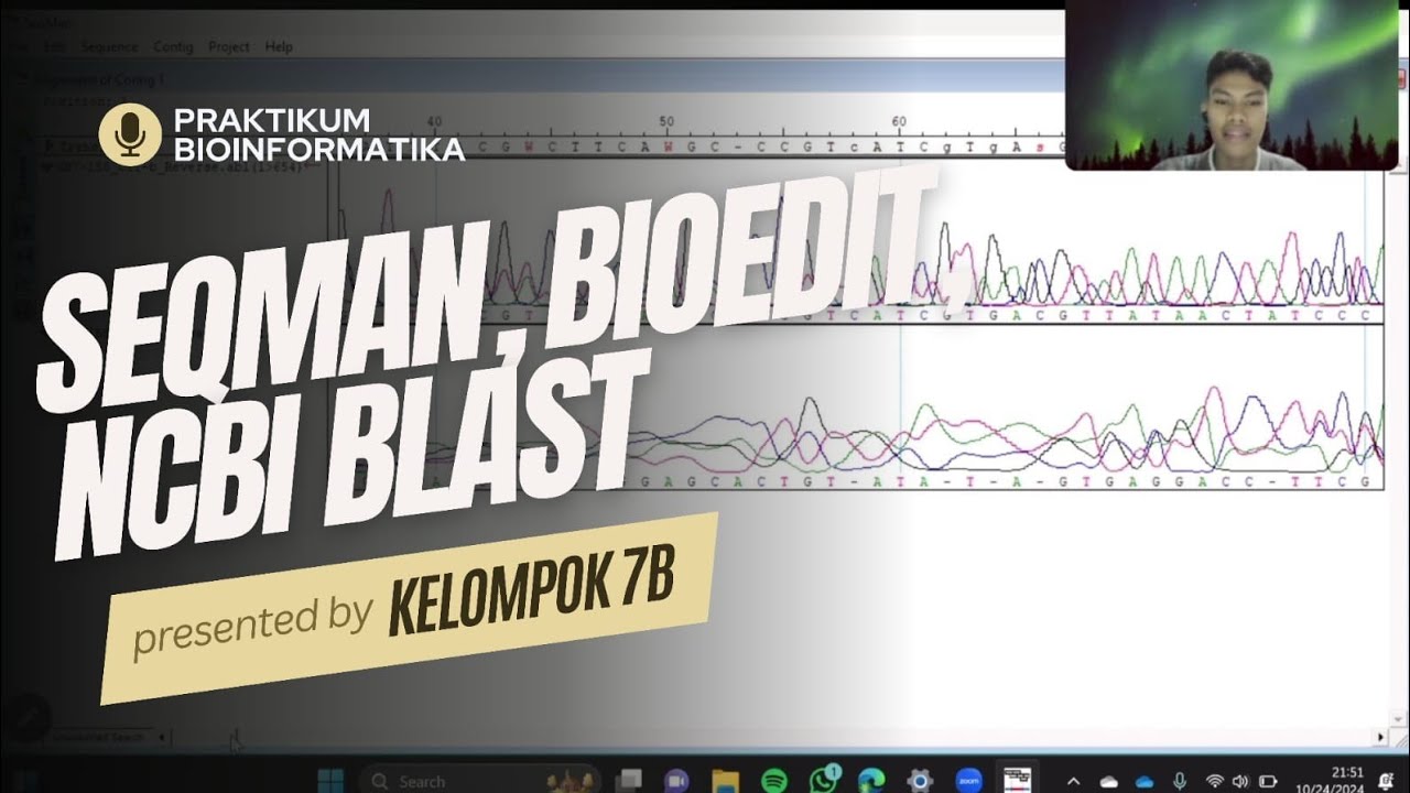 [KELOMPOK 7B] APLIKASI SEQMAN, BIOEDIT, NCBI BLAST - YouTube
