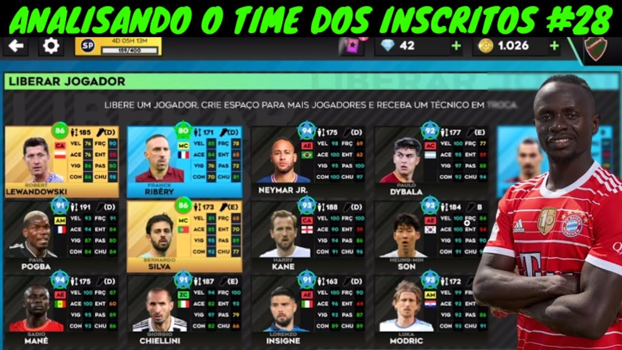 DLS 23 | Analisando o Time dos Inscritos #28 ( Ele tem o Diego Alves ...