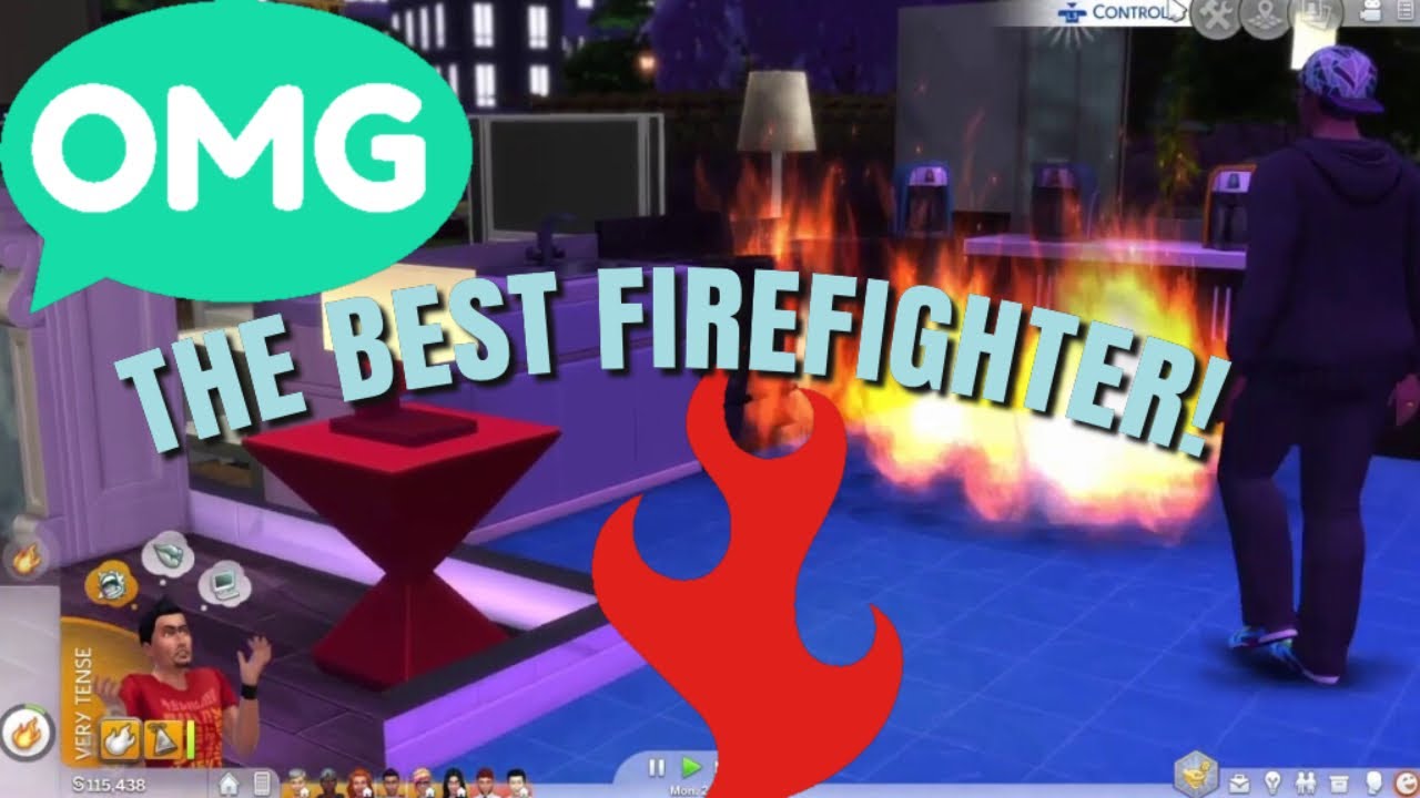 The Best Firefighter in The Sims 4 - YouTube