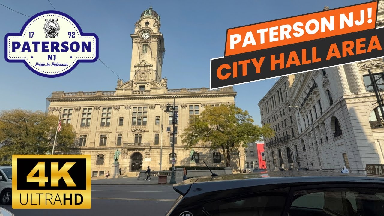 (4K) Paterson NJ! City Hall and the surrounding area! #paterson # ...