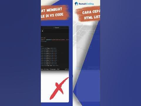 Cara Cepat Membuat HTML Table di VS Code - YouTube