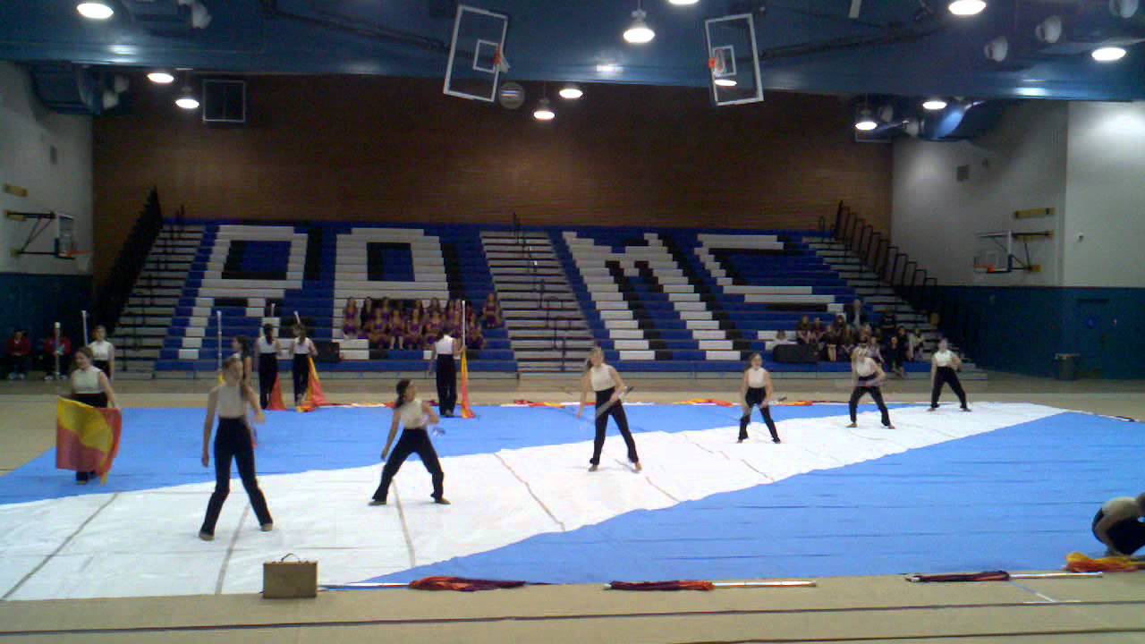 Palm Middle School Winter Guard @ Ramona - YouTube