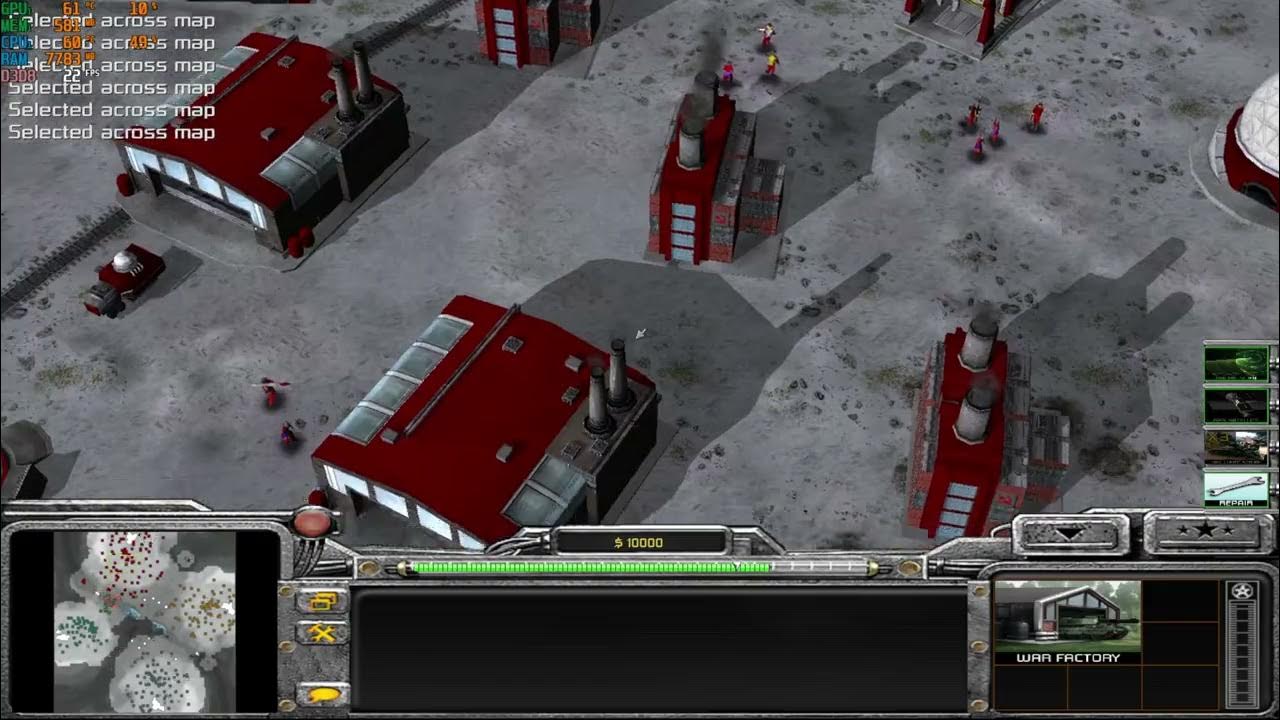 command & conquer generals zero hour c&c red alert redux skirmish part 2 - YouTube