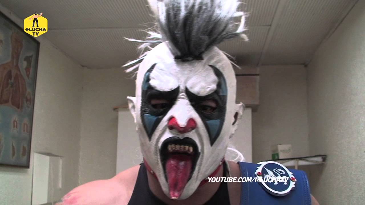 Psycho Clown: "Hoy derroté a dos estrellas de la lucha libre" - YouTube
