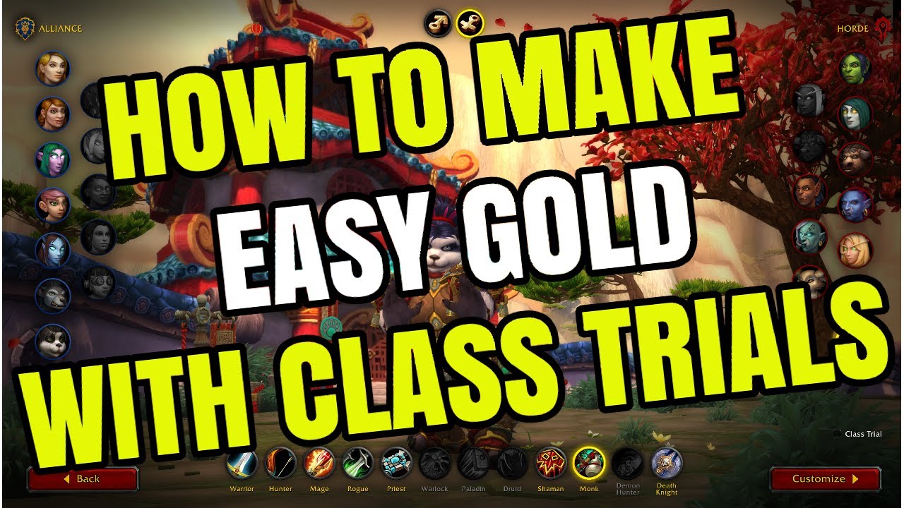 WoW Gold Guide | How To Make Easy Gold With Class Trials - YouTube