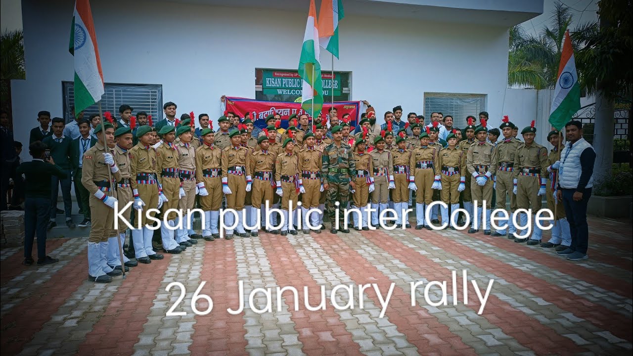 Kisan public inter College. school ki rally 26 January Rehan Saifi ...