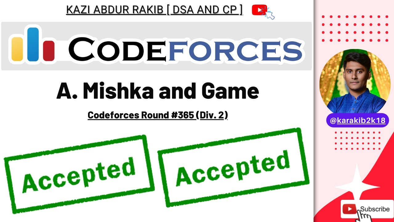 Codeforces A Mishka And Game Codeforces Round 365 Div 2 Codeforces A Mishka And Game Codeforces Round 365 Div 2
