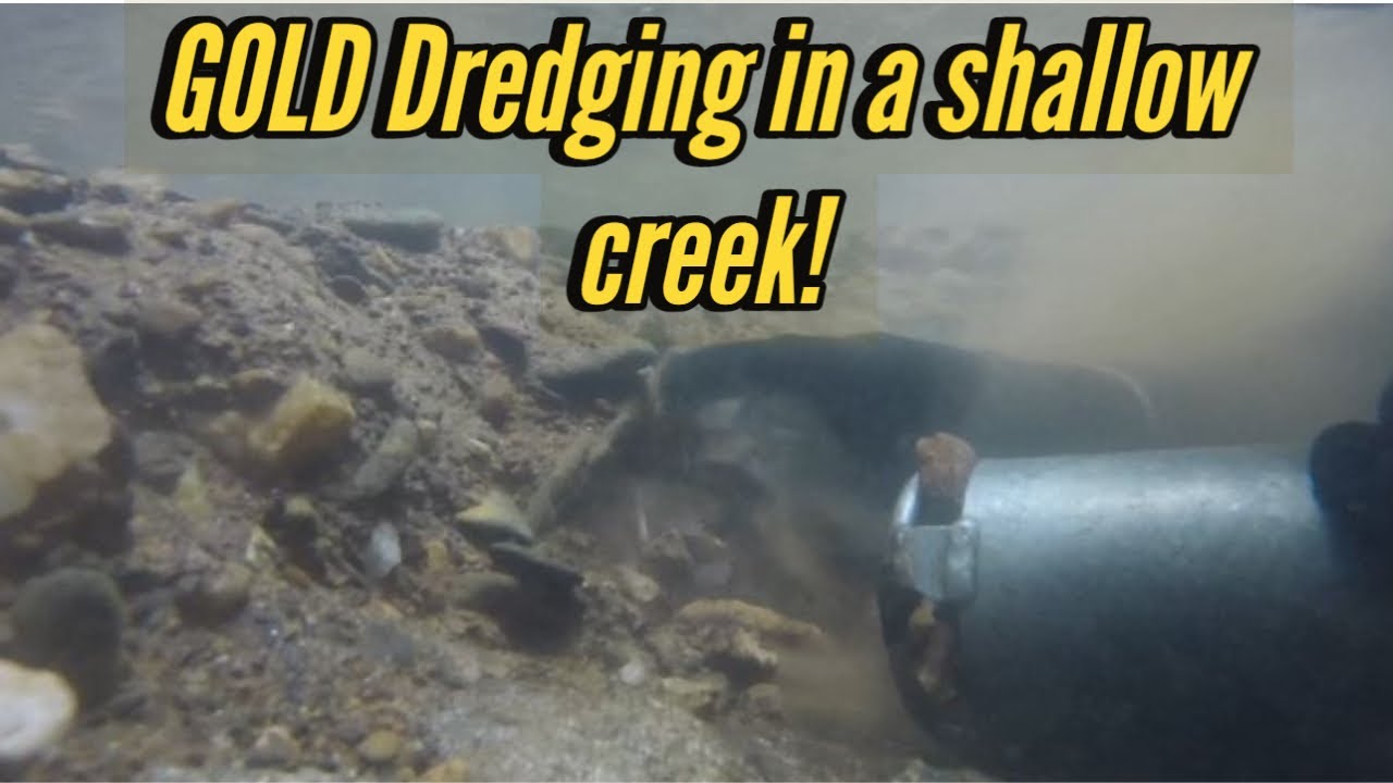 Dredging for Gold In A Super Shallow Creek | How To Increase Gold ...