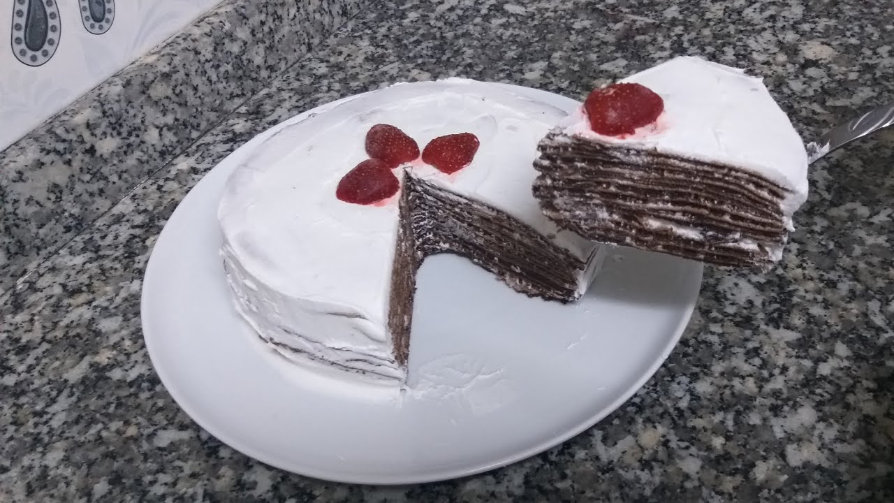 KREP PASTA TARİFİ 🍰 CREPE CAKE RECİPE - ENFES TATLAR - YouTube