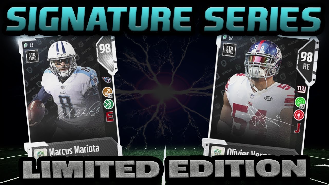 98 OVERALL SIGNATURES SERIES CARDS HAVE ARRIVED | MADDEN 18 ULTIMATE ...