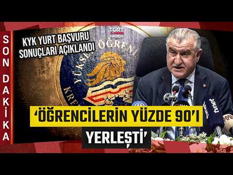 #SONDAKİKA | KYK Yurt Başvuru Sonuçları Açıklandı! 'Öğrencilerin Yüzde 90'ı Yerleşti' - TGRT Haber