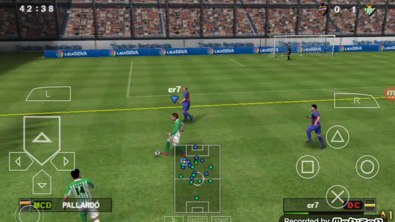 Playing pes ( pro evolution soccer)on ppsspp on my tablet - YouTube