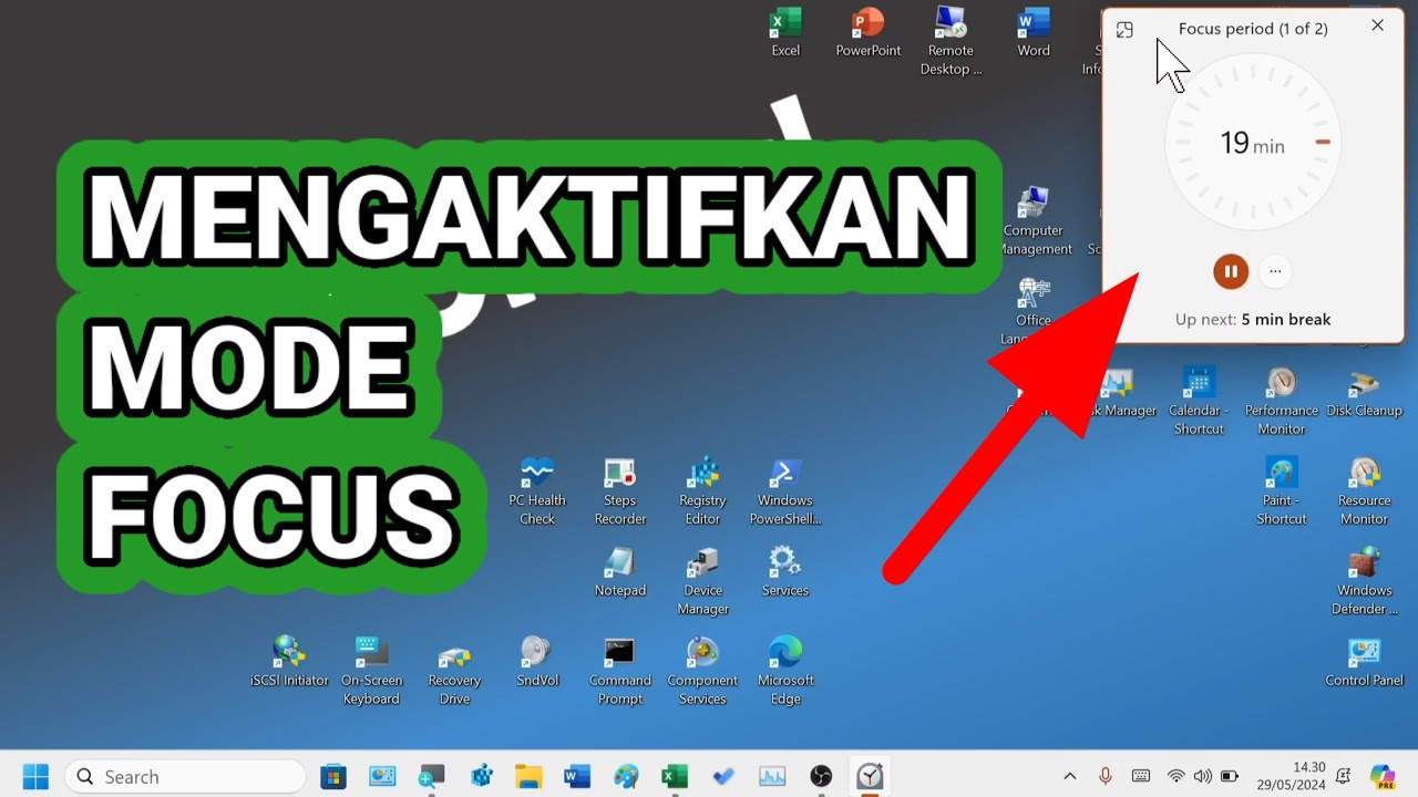 Cara Mengaktifkan Atau Menjalankan Mode Focus di Laptop Windows 11 ...
