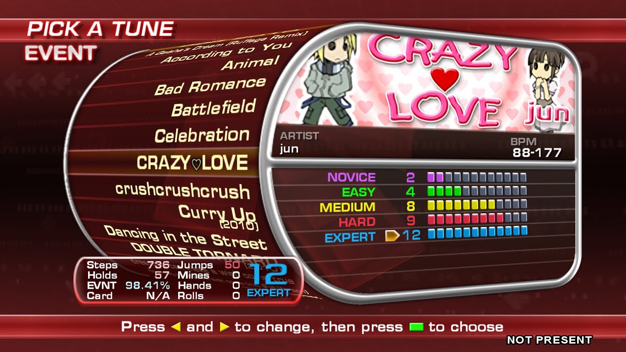 ITG - CRAZY ️LOVE Expert / CSP 98.41% FULL EXCELLENT COMBO 63ex [DDR X3 ...