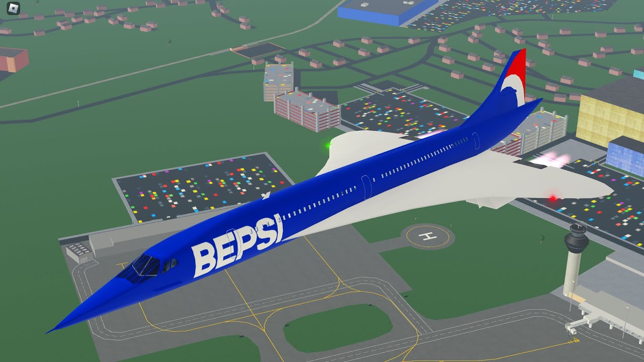 Pepsi Concorde flight 4742! (PTFS) Tokyo Intl. - Greater Rockford - YouTube