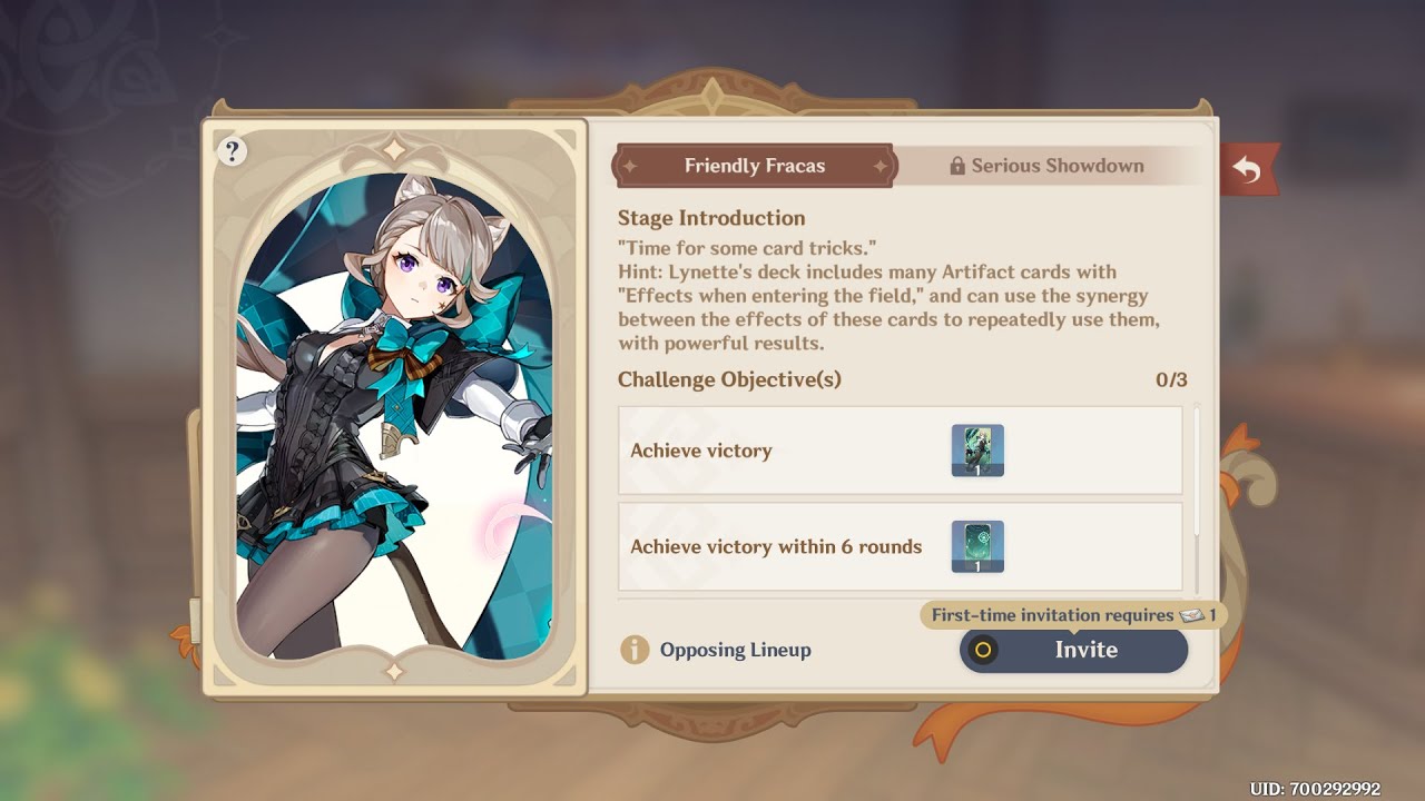 Friendly Fracas & Serious Showdown: Lynette | Genius Invokation TCG ...