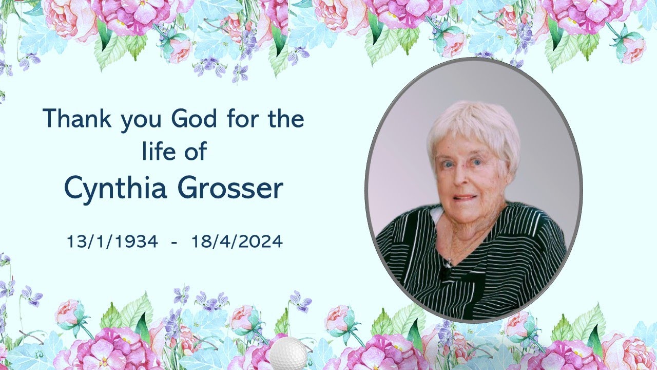 The Funeral of Cynthia Grosser 08/05/2024 - Holy Trinity Lutheran ...