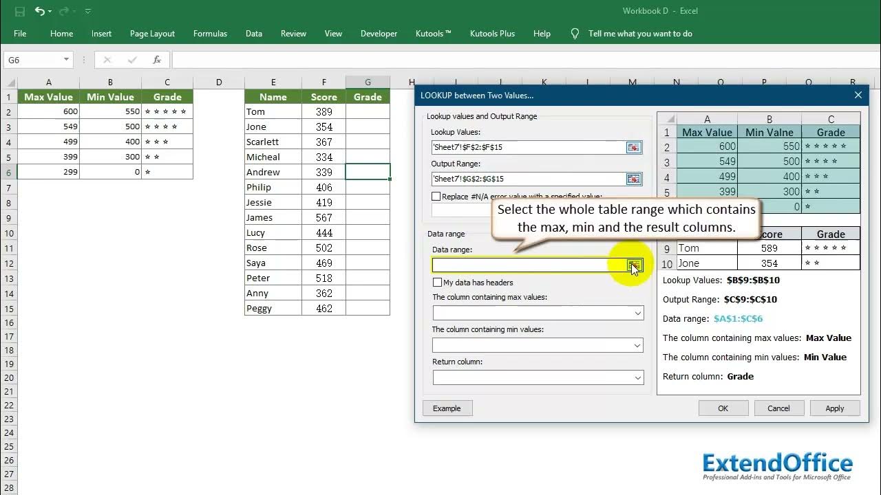 Easily Vlookup value between two numbers in Excel - YouTube