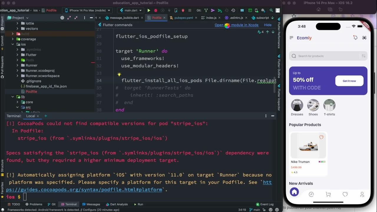 Cocoapods Could Not Find Compatible Versions For Pod Stripe Ios Youtube