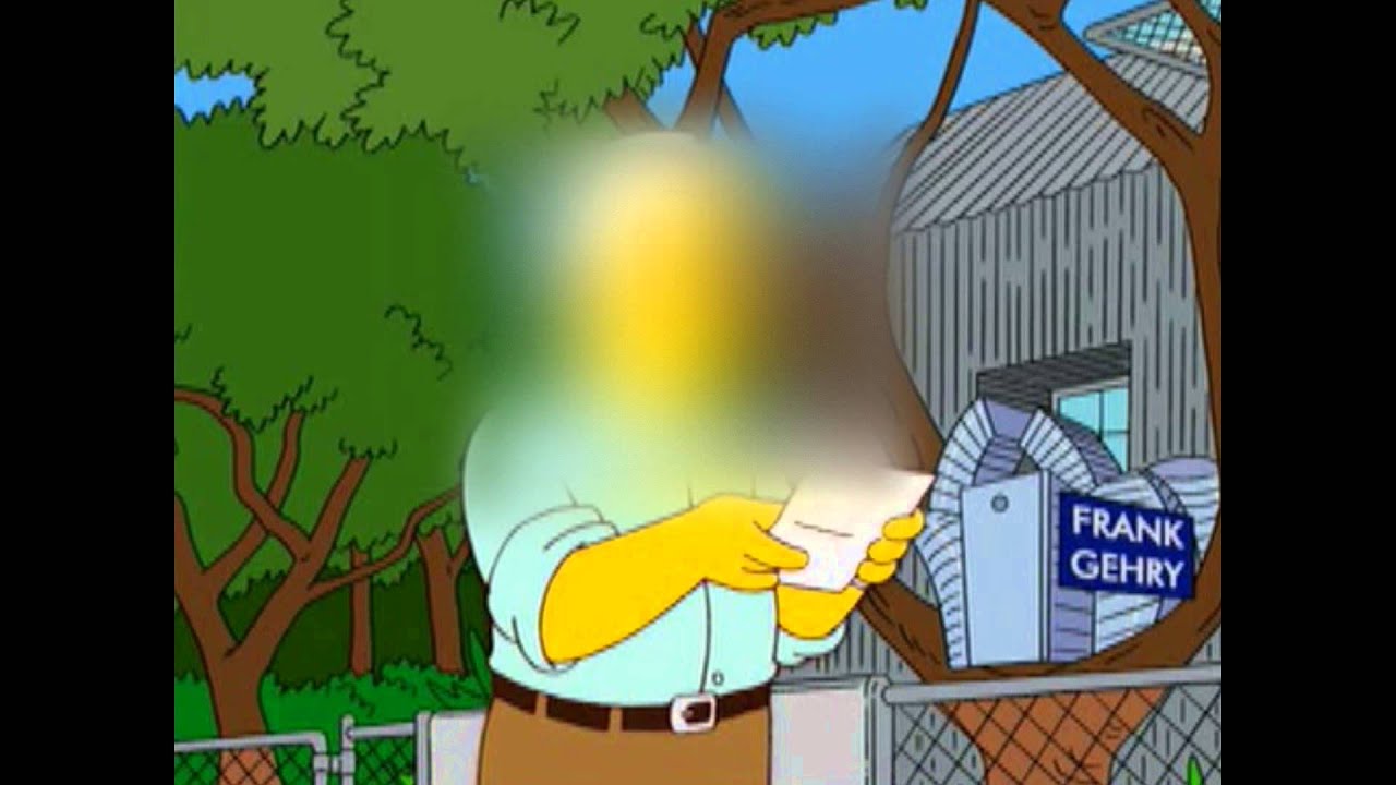 Frank Gehry. The Simpsons - YouTube