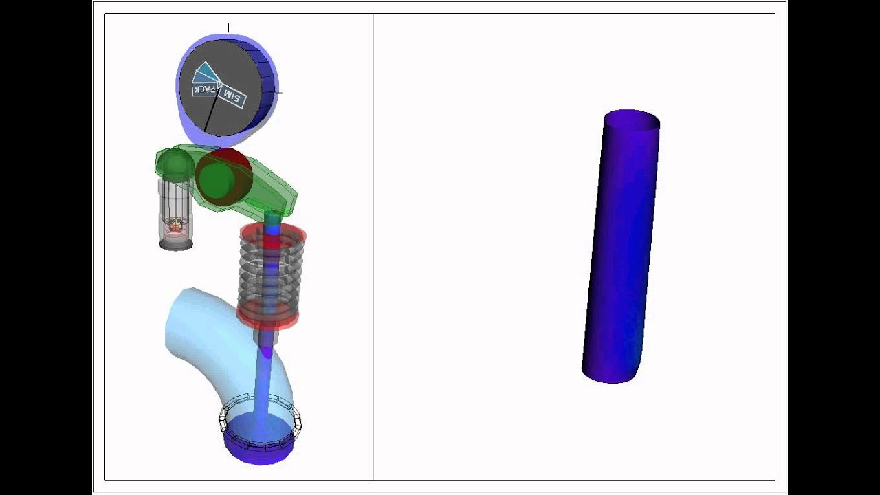 SIMPACK Multibody Simulation (MBS) - Engine - Axial Slider - YouTube