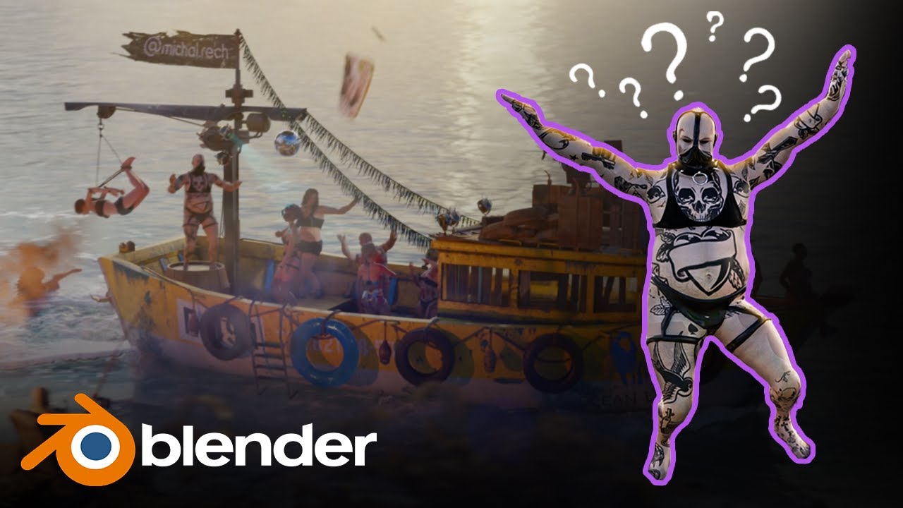 Apocalyptic RAVE PARTY boat | made in Blender 3D - YouTube