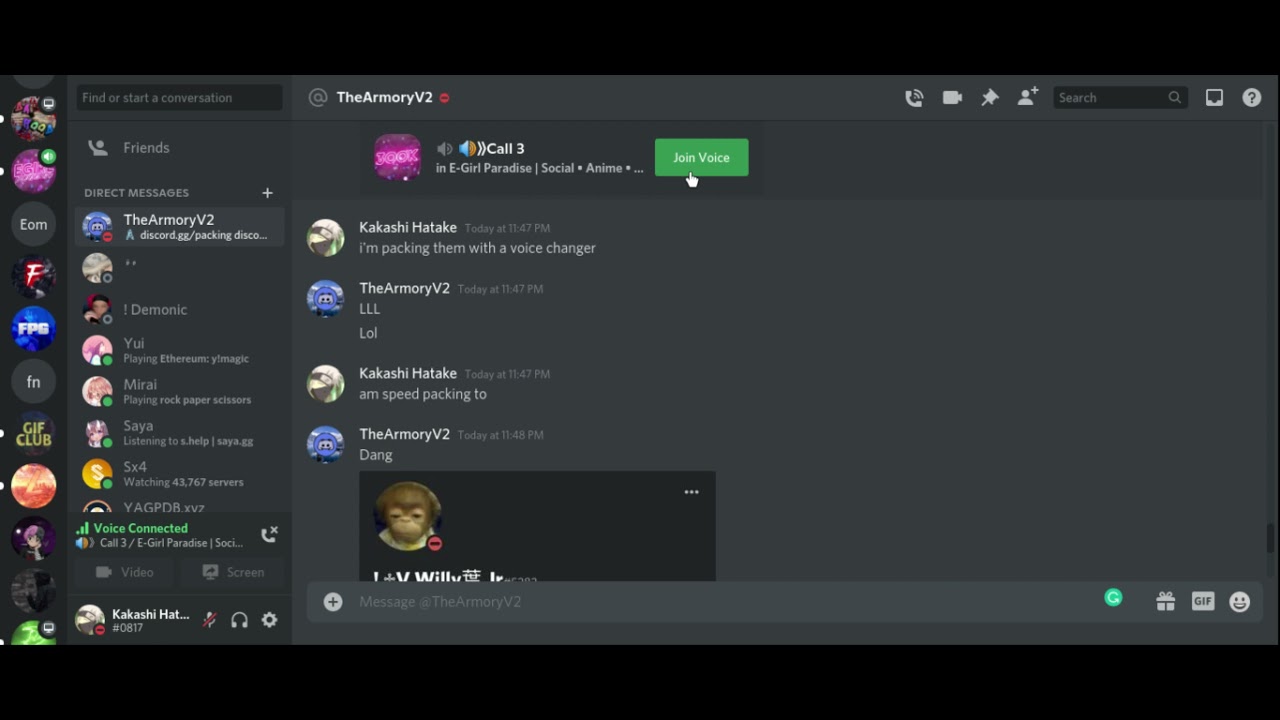 wrath of ! ♱V Willy葉 Jr (Fastest discord packer) (Discord packing ...