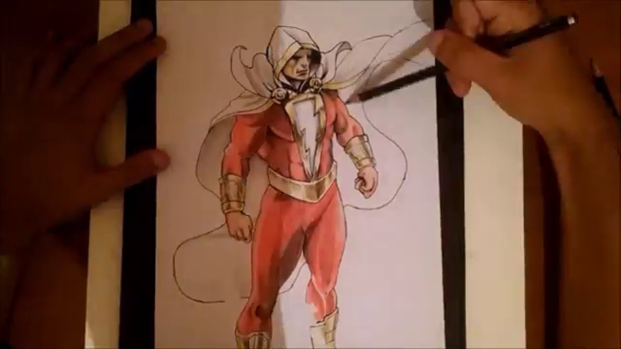 Drawing Shazam - YouTube