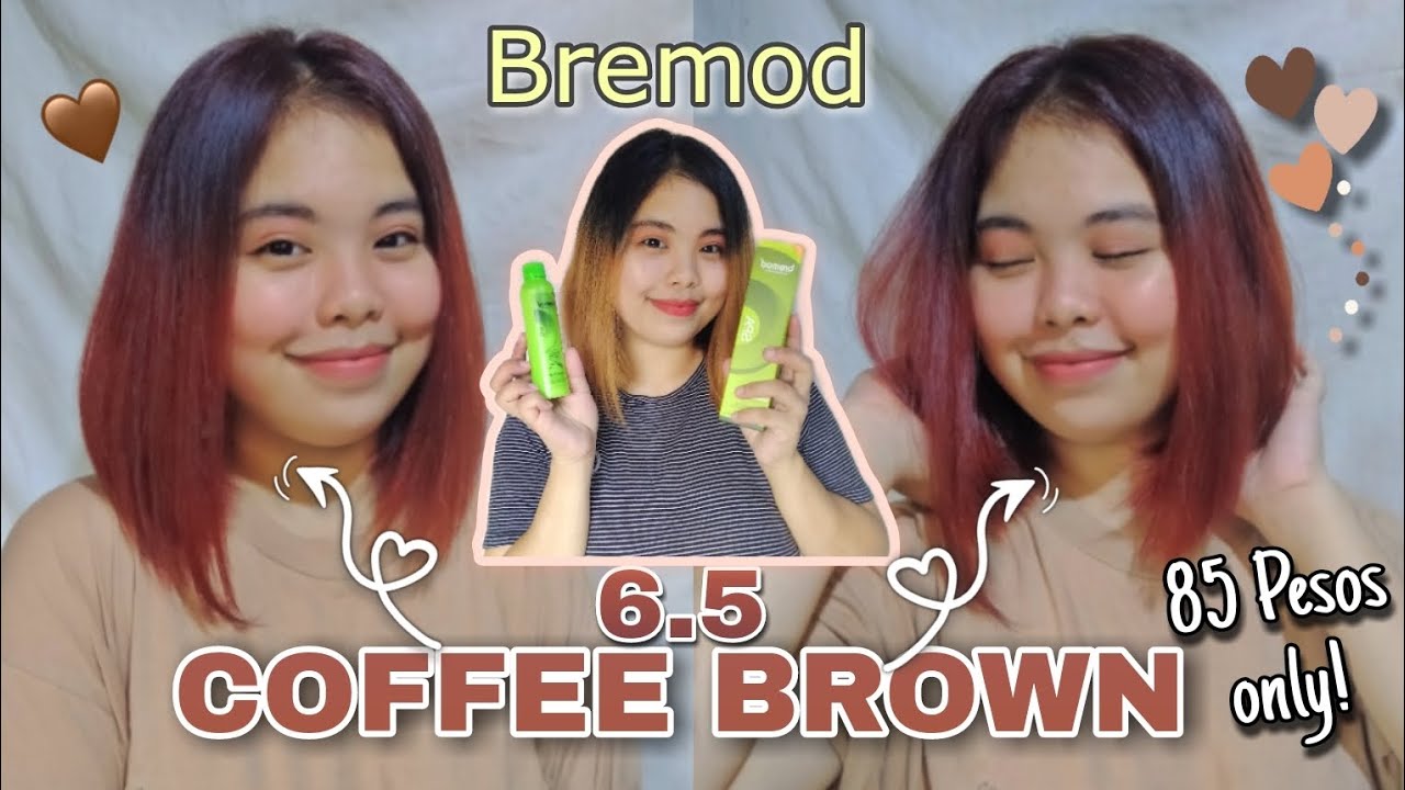 BREMOD COFFEE BROWN 6.5 Hair dye review | Shaina Lacorte - YouTube