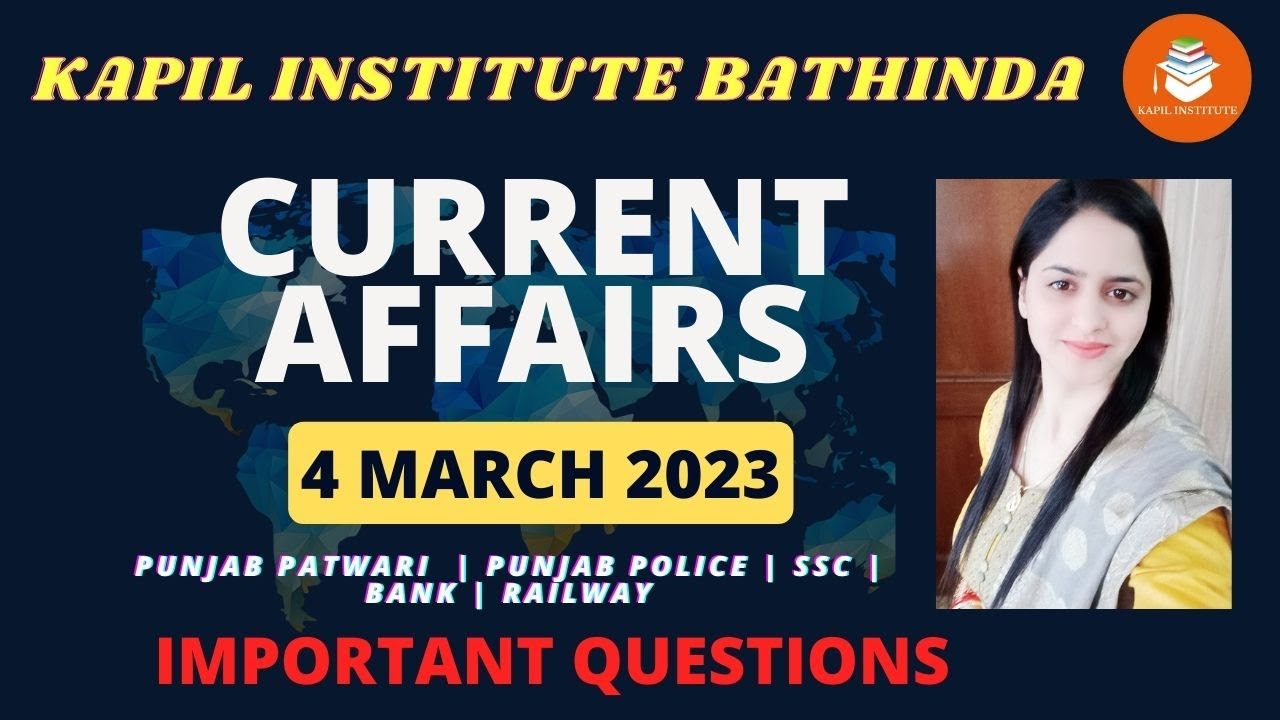 04 March 2023 / daily current affairs / important questions / Pooja ...