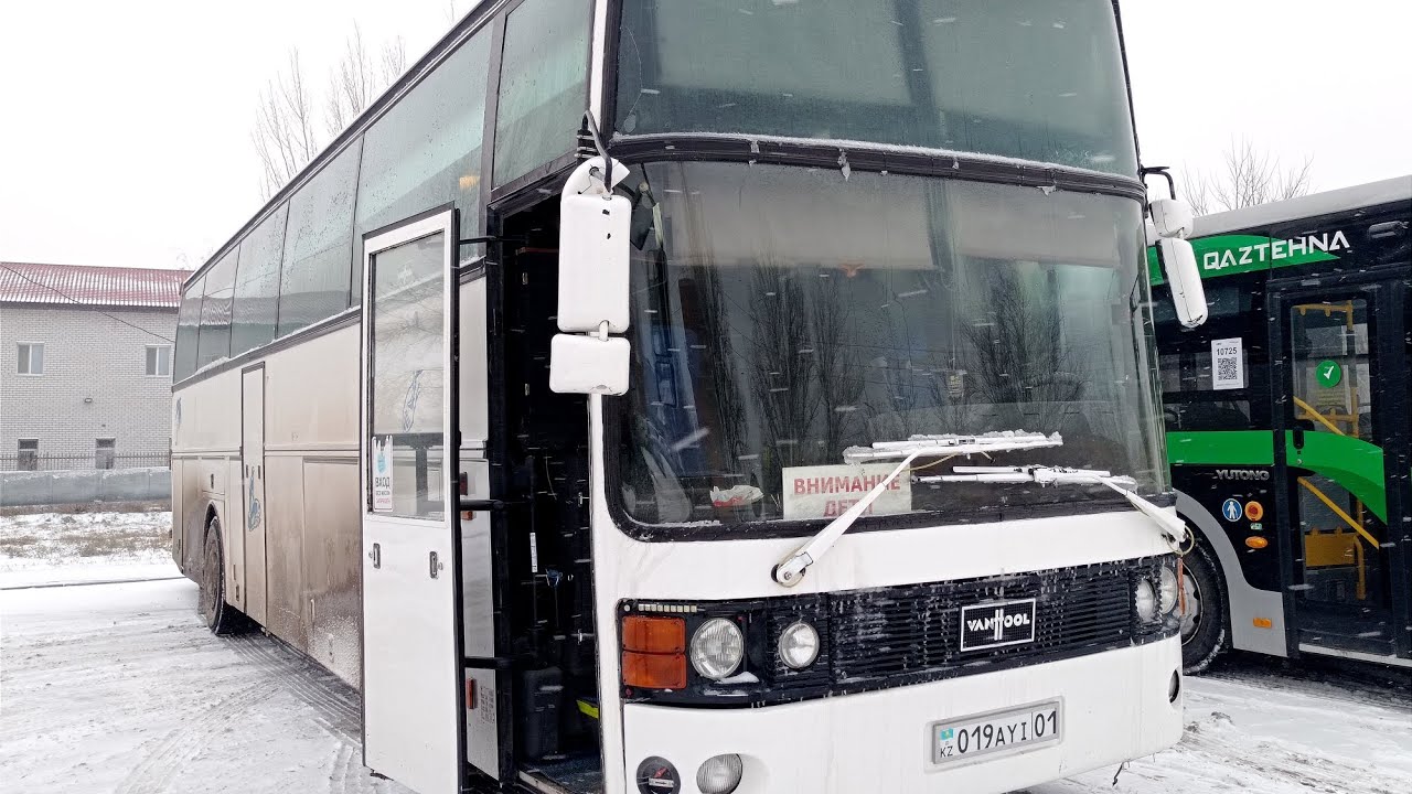 Поездка на автобусе,Van Hool T815 Acron|заказ|019 AYI 01|город Астана ...