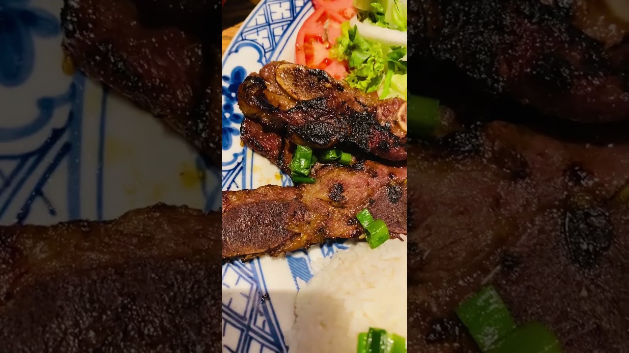 Most Satisfying Taste Beef Short Ribs Rice Platter - YouTube