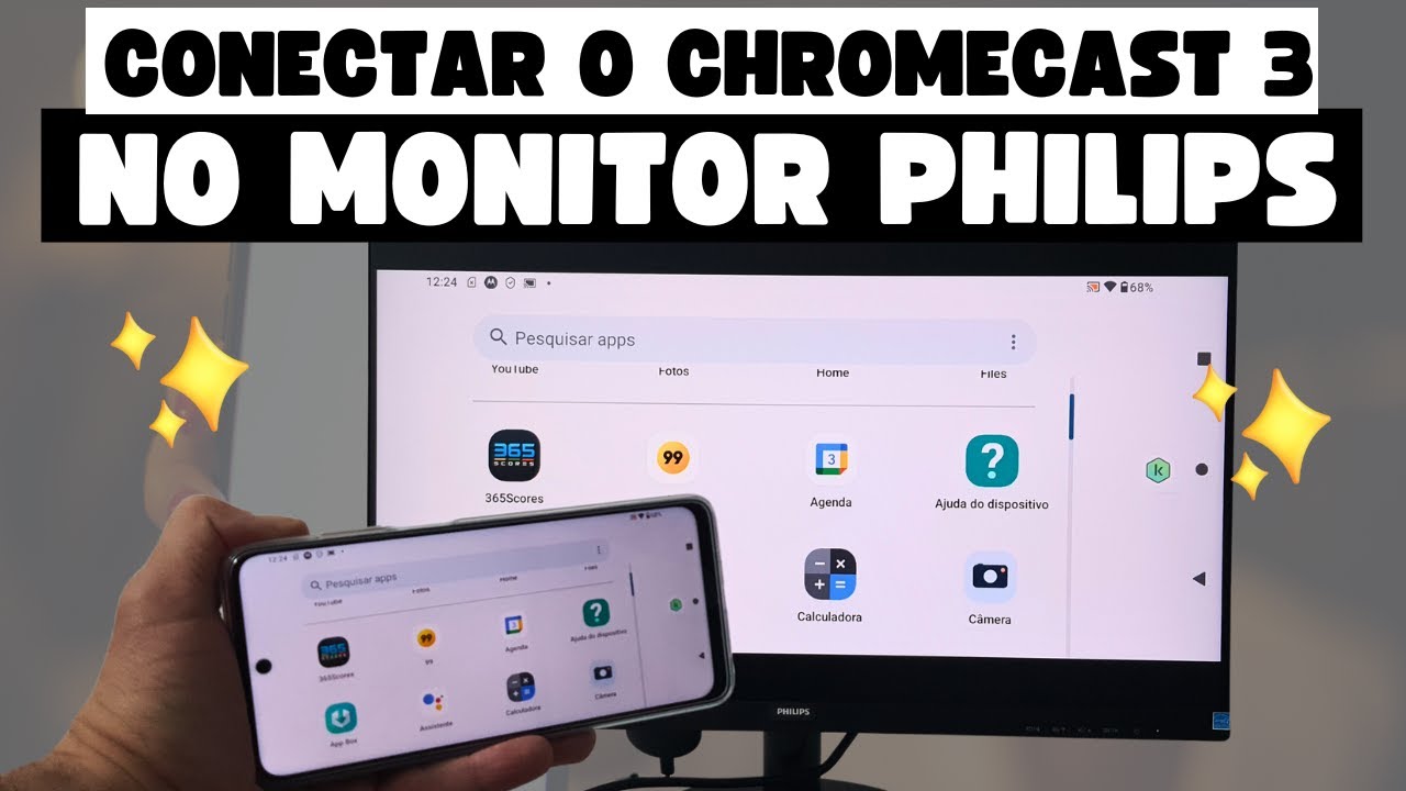 GOOGLE CHROMECAST 3: COMO CONECTAR E USAR O DISPOSITIVO NO MONITOR ...
